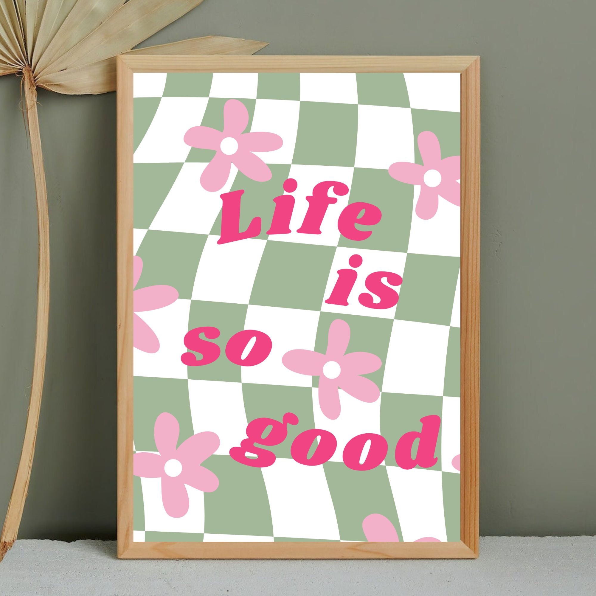 Life is so Good Printable Poster, Life Quote Wall Decor, Home Office ...
