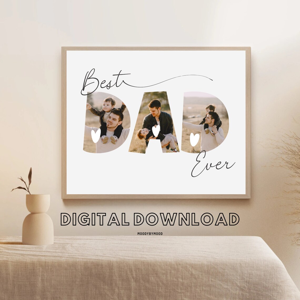 Personalized Best Dad Ever Printable Poster Custom Dad & - Etsy