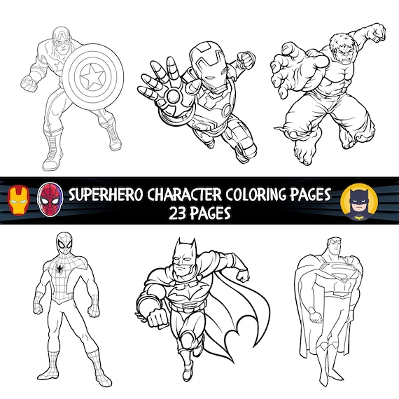 Super Heroes Coloring Pages