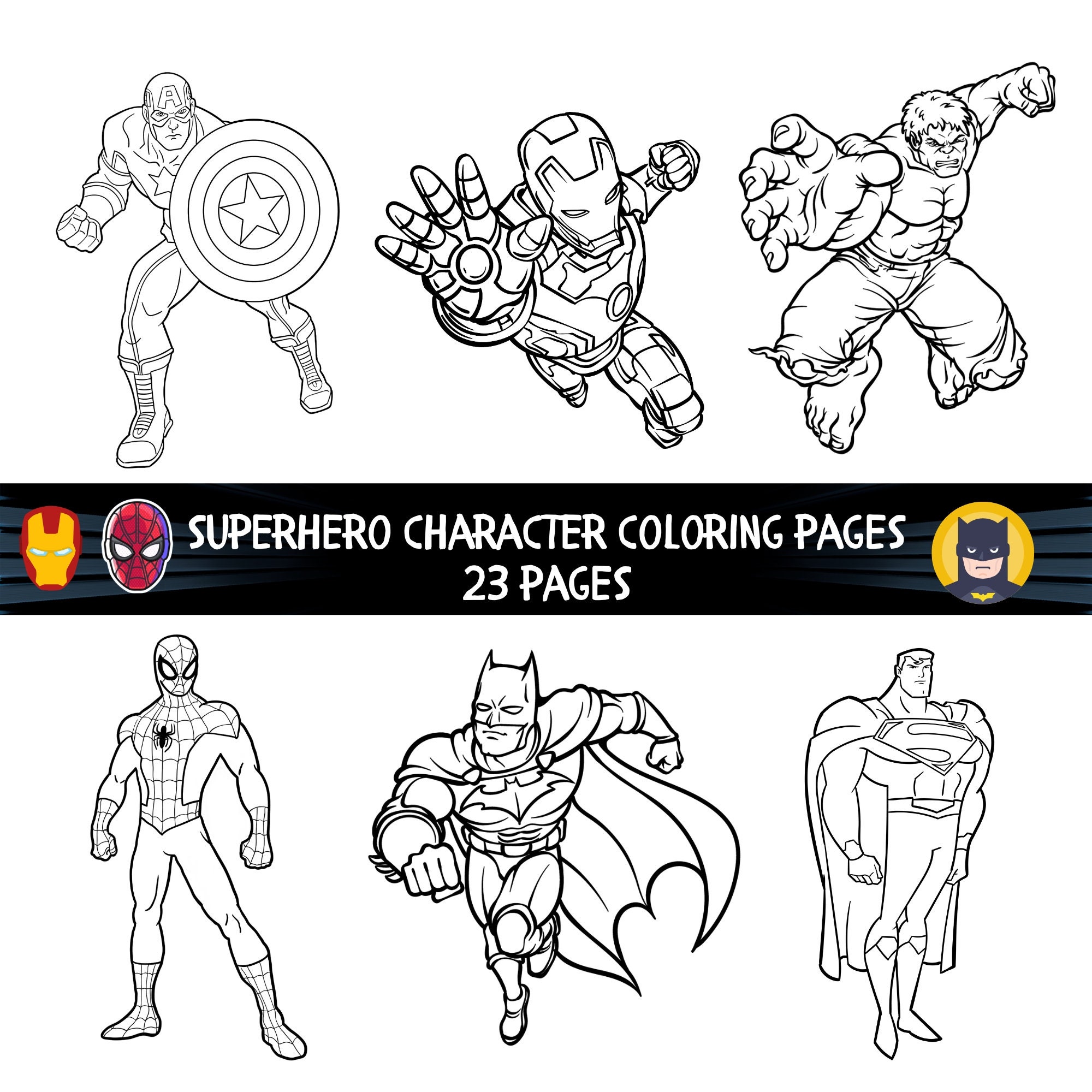 Coloring Pages For Kids Superhero