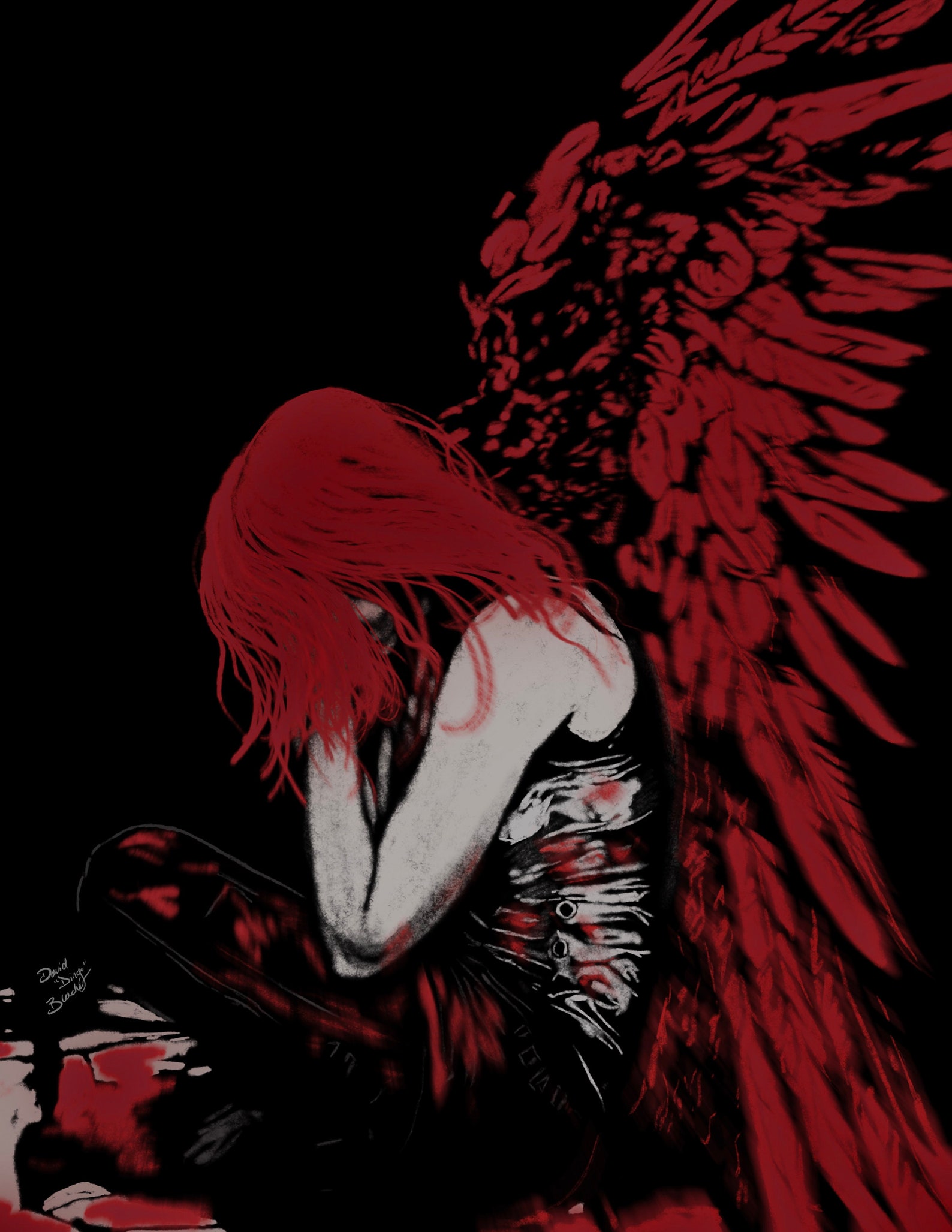 Depressed Angel 1 - Etsy