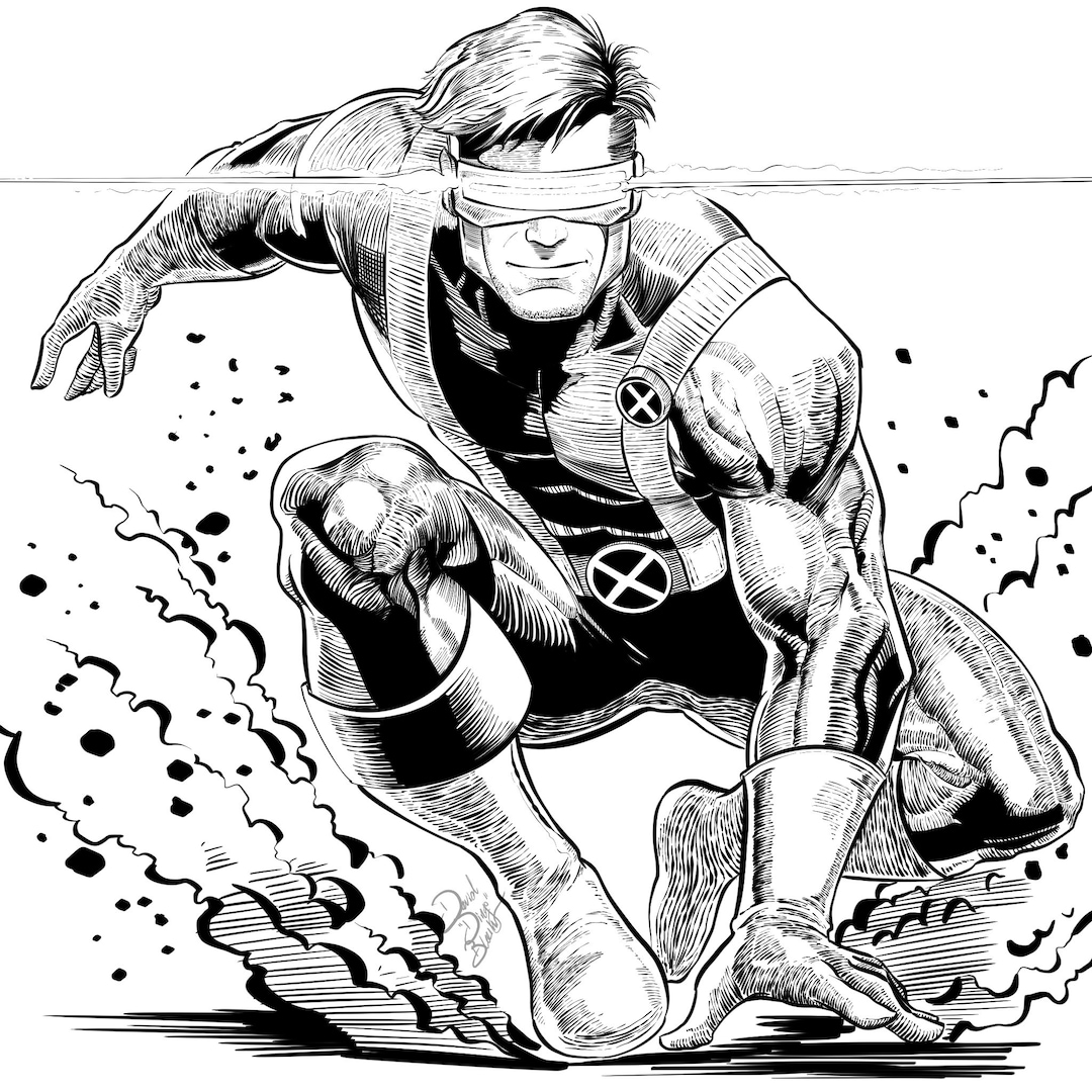 Cyclops X-men Fan Art - Etsy