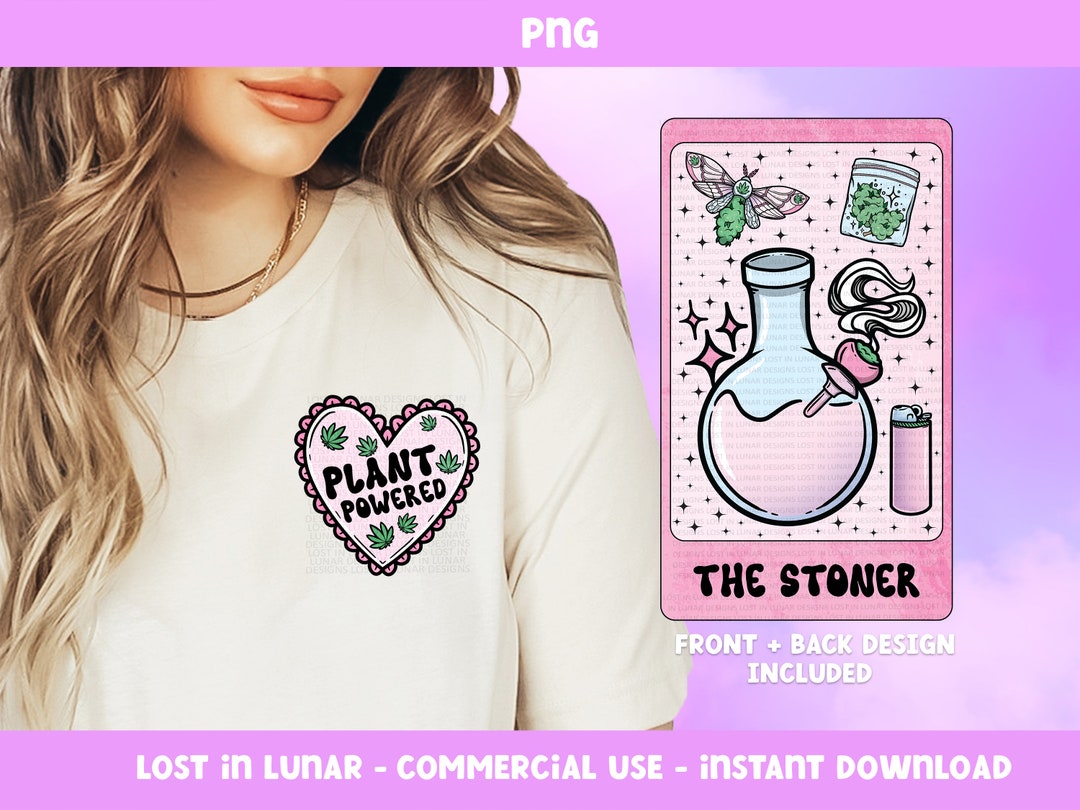 Retro Stoner PNG for Sublimation, the Stoner Tarot Card PNG, Plant ...