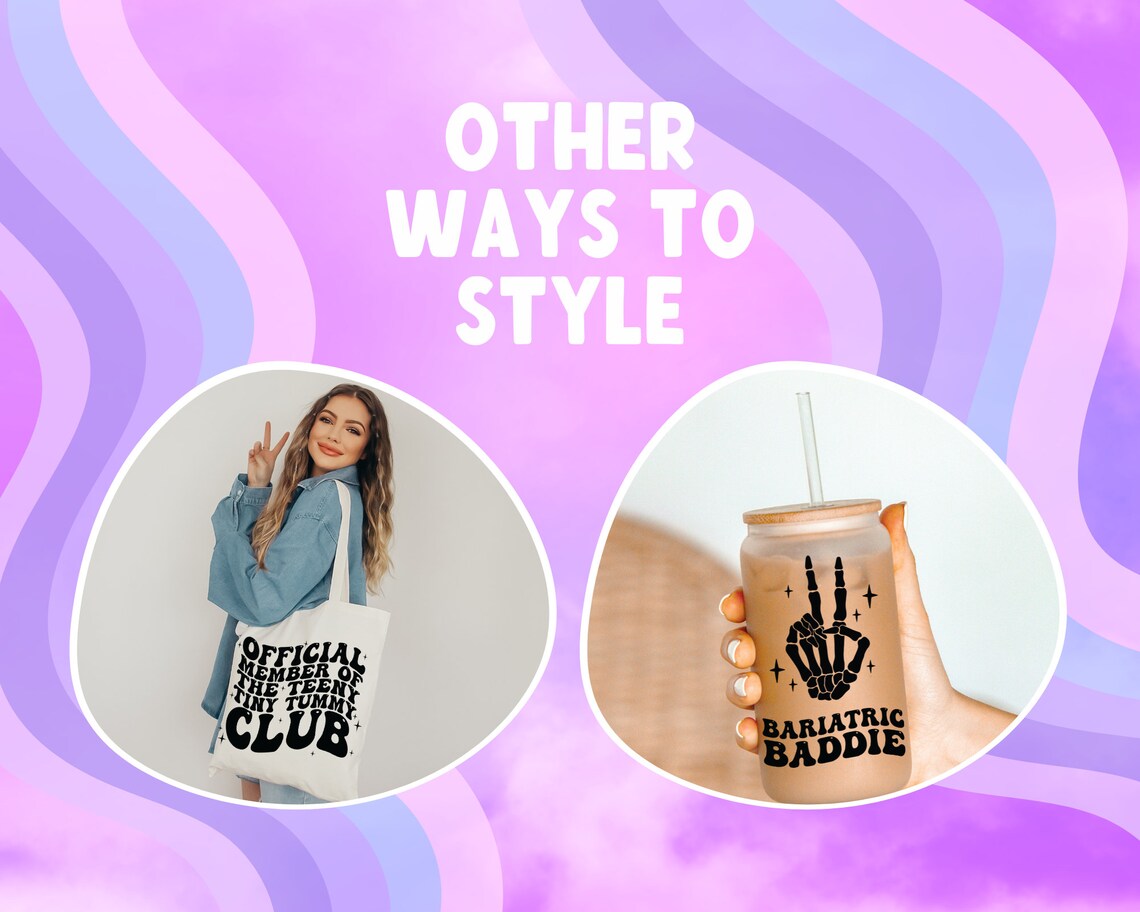 Bariatric Baddie Skeleton SVG Bundle, Official Member of the Teeny Tiny ...