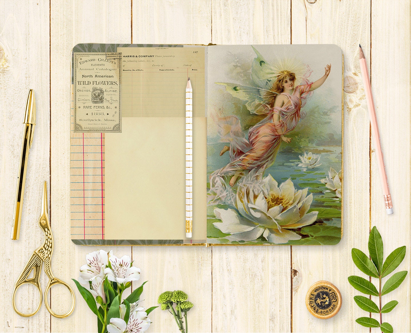 Fairy Journal Kit Printable Junk Journal Kit Fairies - Etsy