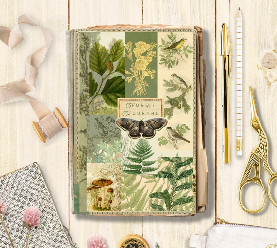 Forest Journal Kit Printable Junk Journal With Woodland - Etsy