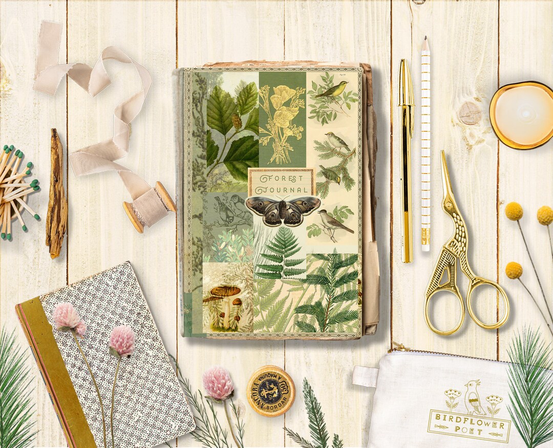 Forest Journal Kit Printable Junk Journal With Woodland - Etsy