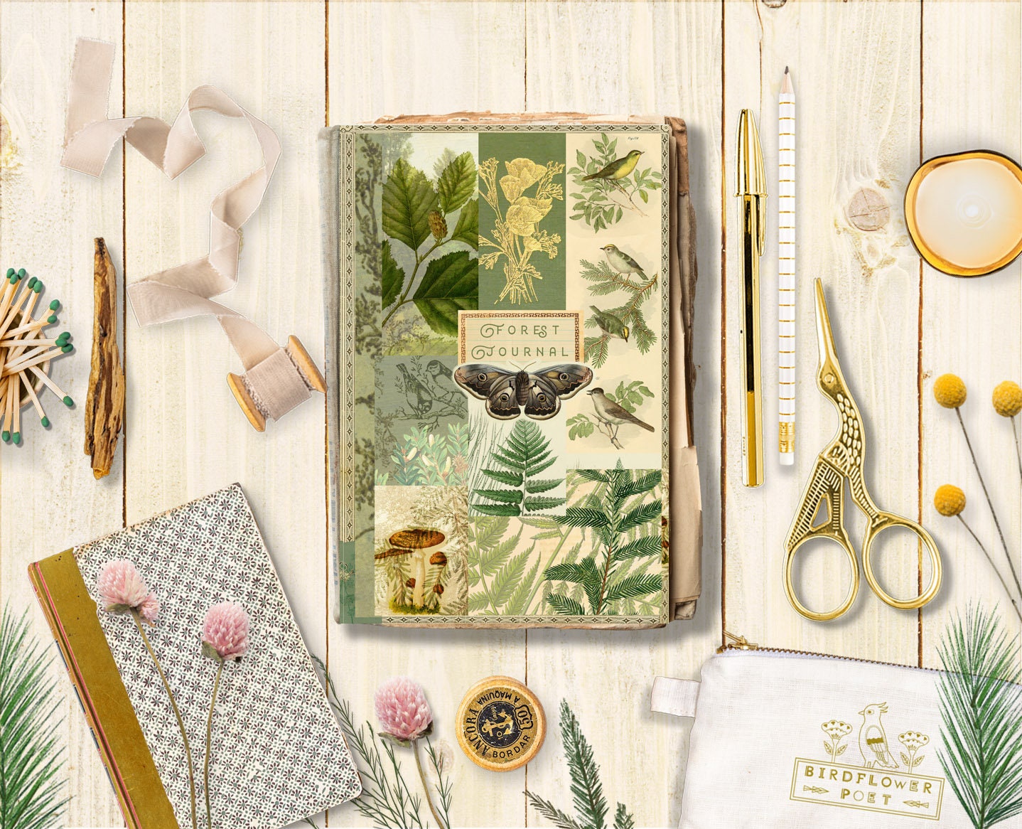 Forest Journal Kit Printable Junk Journal With Woodland - Etsy