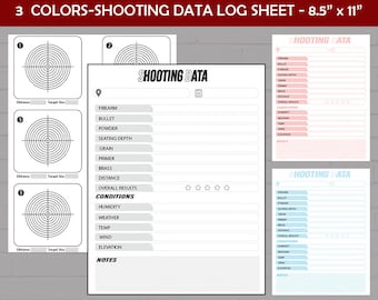 Shooting Data Sheets - Etsy