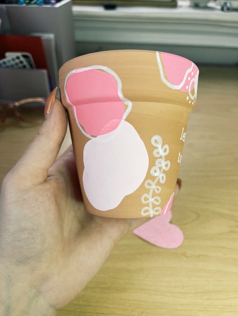 Let’s Grow Together Pot/love Grows Here Pot/ Valentine’s Gift/ Plant ...