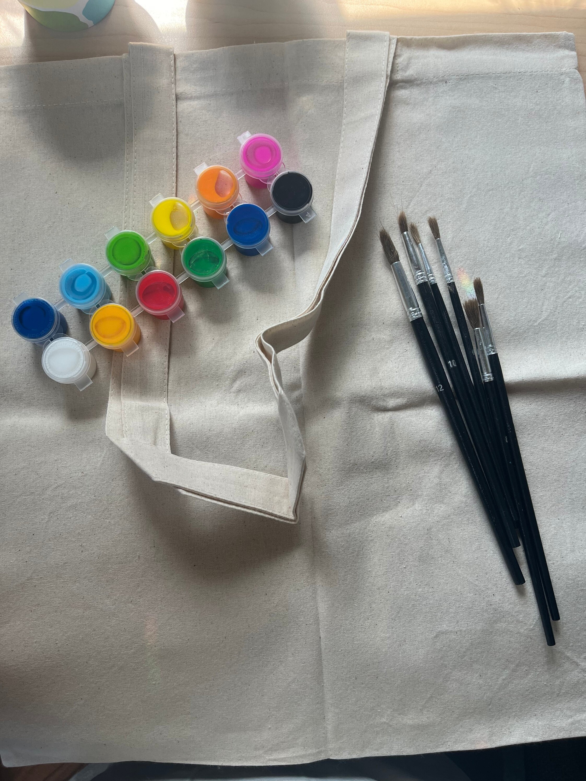 Custom Tote Bag Kit/paint Your Own Tote Bag/ Craft Kit/craft Activity ...