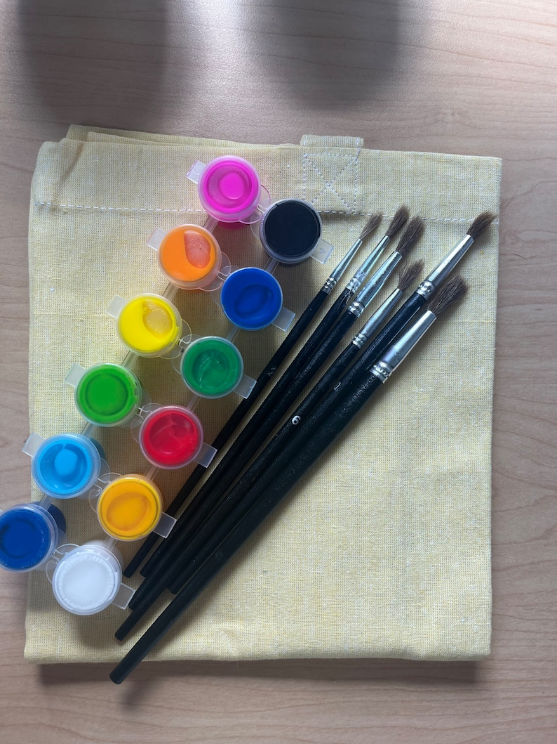Custom Tote Bag Kit/paint Your Own Tote Bag/ Craft Kit/craft Activity ...