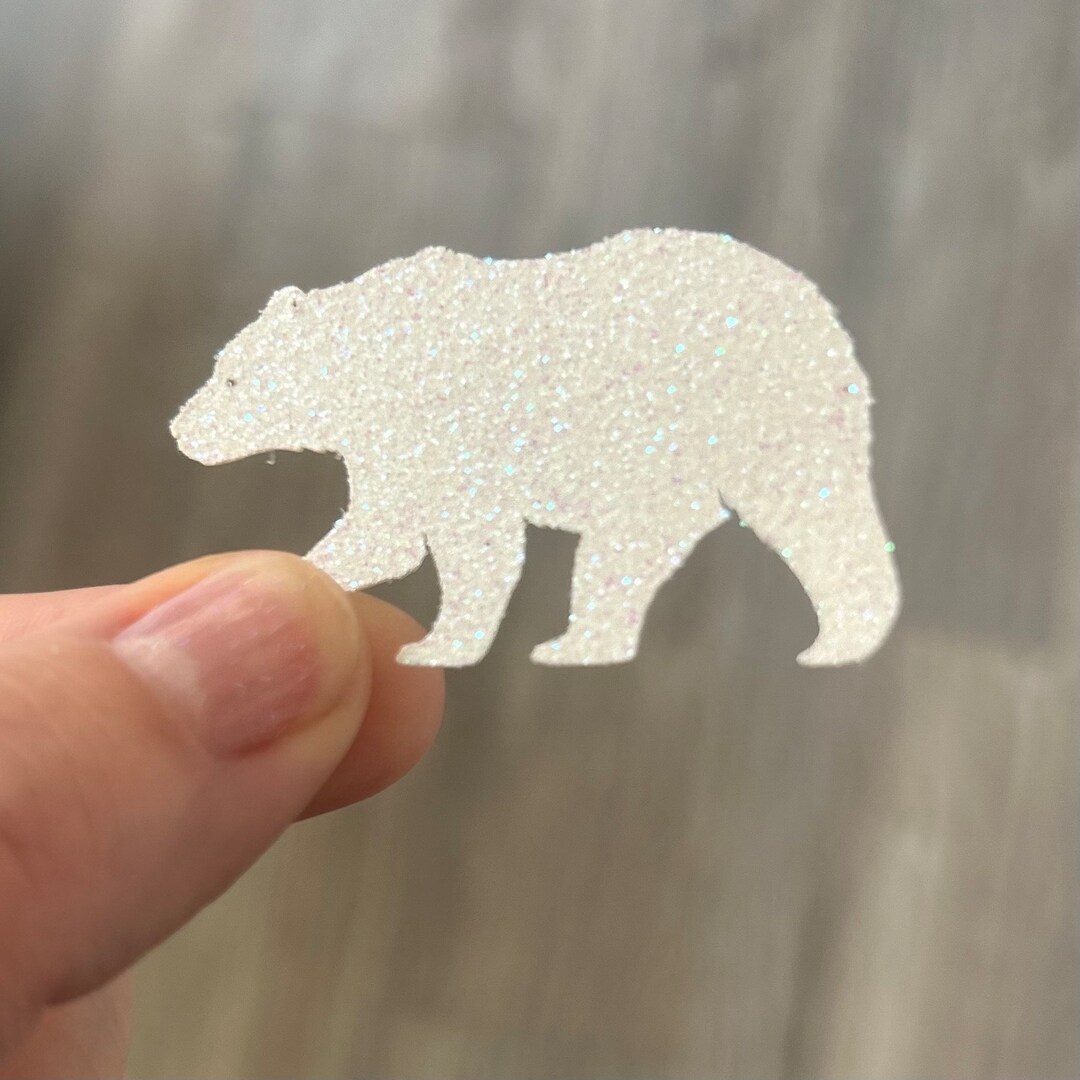 Polar Bear Cut Out Shapes cupcake Toppers book Marks magnets table ...