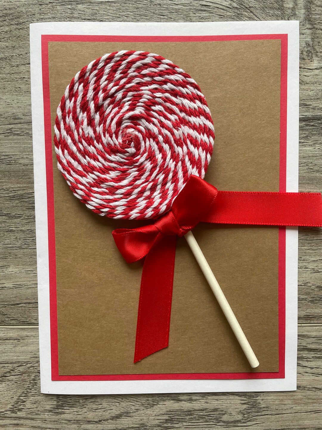 The Lollipop Card - Etsy