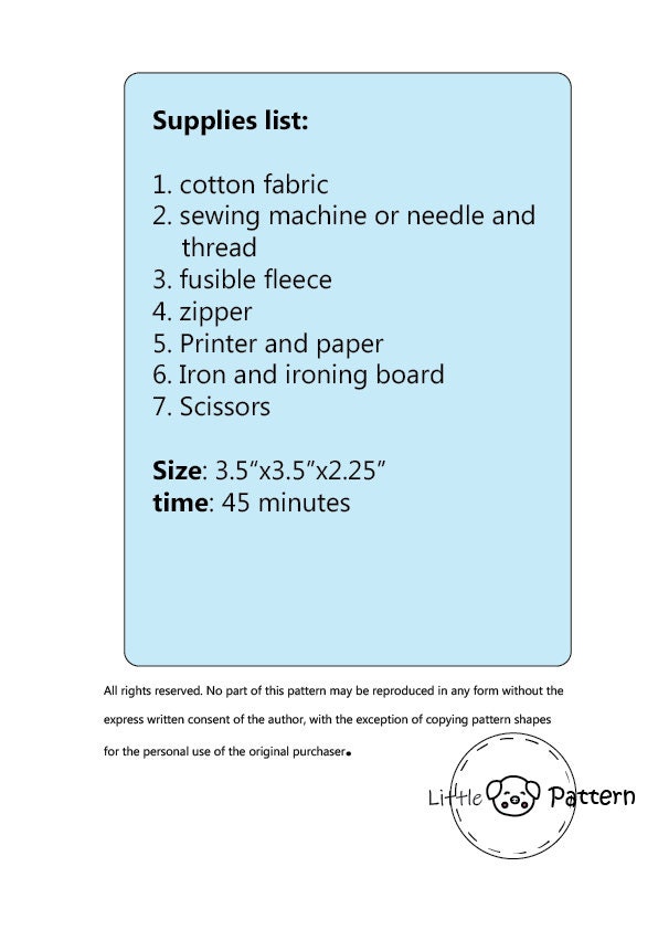 Round Pouch Pattern, PDF Sewing Pattern, Circle Bag Pattern, Instant ...