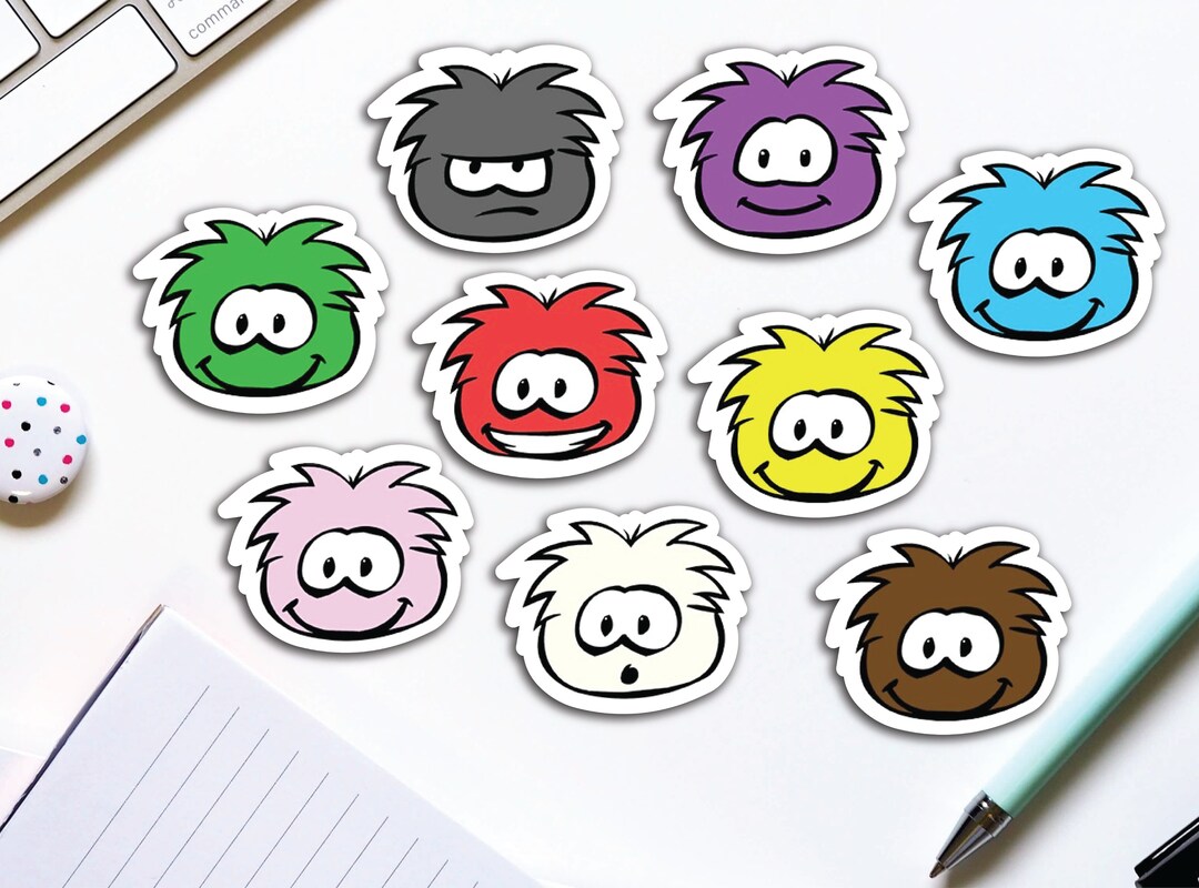 Puffle Stickers Bundle | Relatable Sticker, Water Bottle Sticker ...