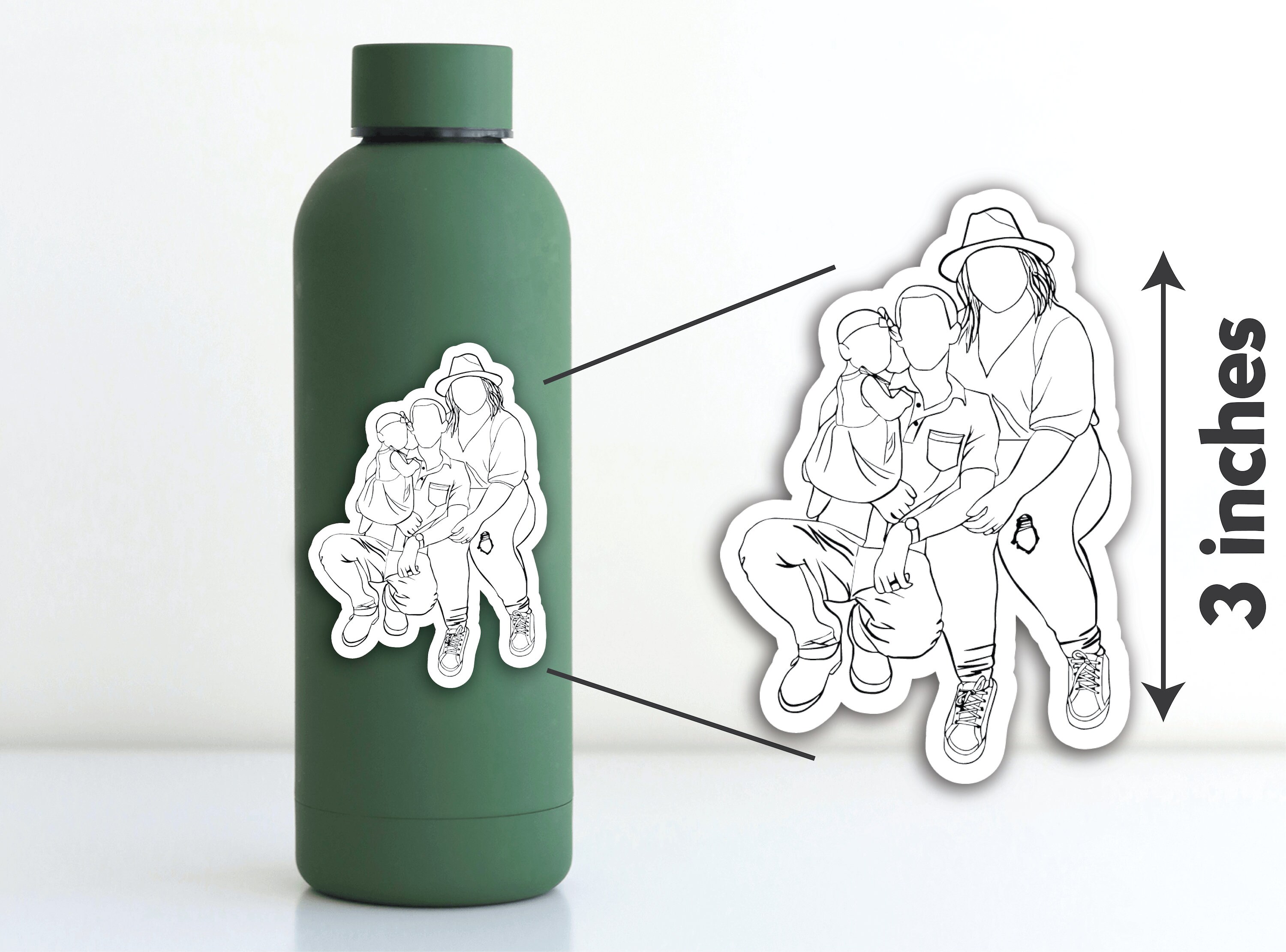 Personalized Family Photo Sticker Gift for Her/ Family Photo - Etsy