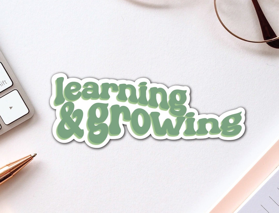 Learning & Growing Sticker: Mental Health, Self-care (3 Inch) - Etsy