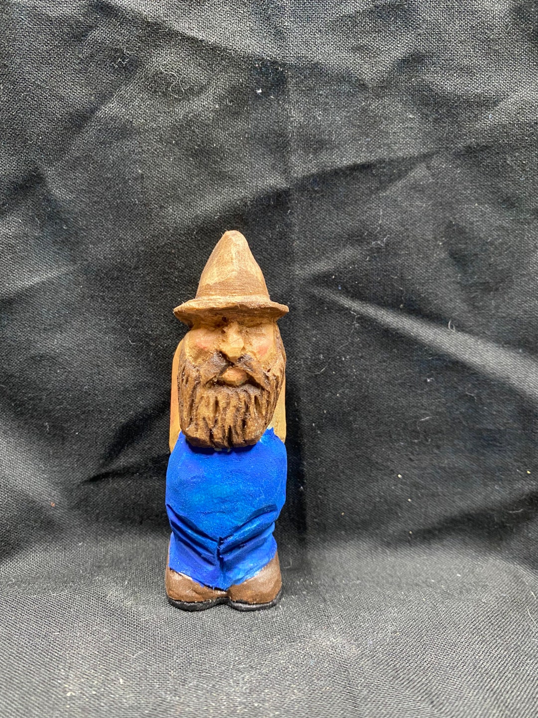 Hand Carved Wooden Hillbilly - Etsy