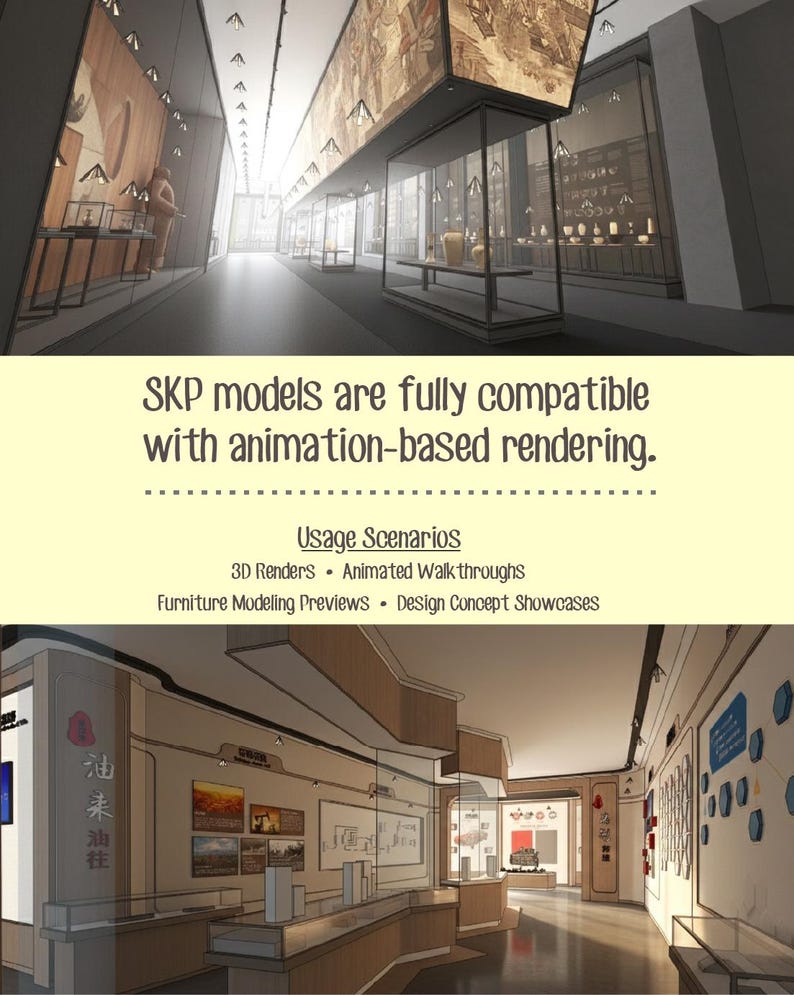 MUSEUM & EXHIBITION SKETCHUP Model Mega Bundle | 58+ 3D Sketchup ...