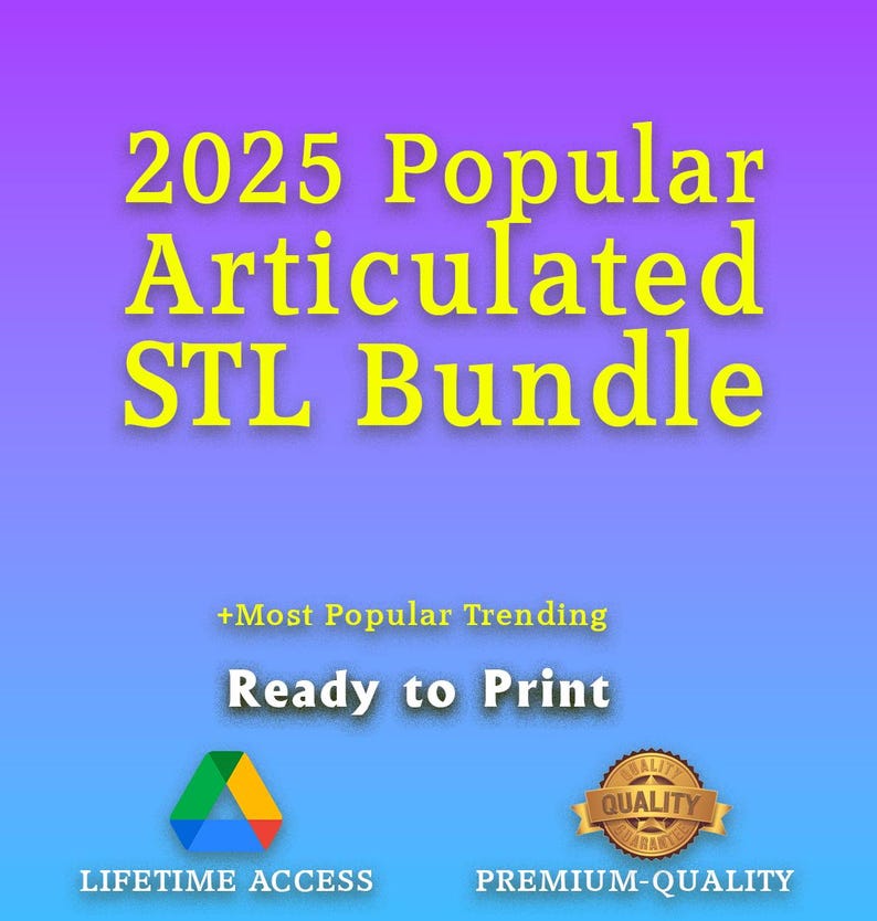 Articulated 3D Print Models – Flexible STL Files Mega Pack (digital ...