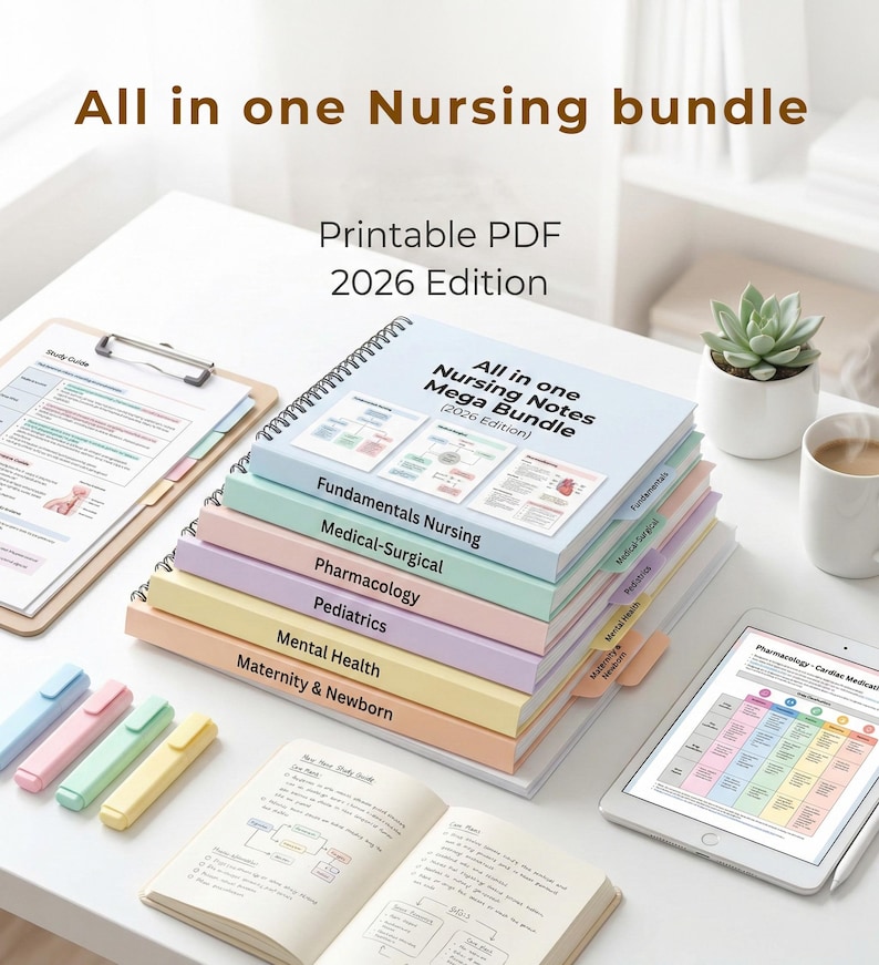 All in One Nursing School Bundle: Fundamentals, Medsurg, Pharmacology ...