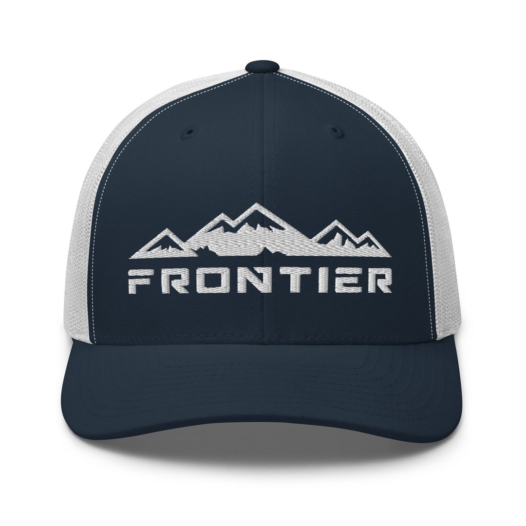 Custom Text - FRONTIER Trucker Cap - Mountain Hiking Camping - off Road ...
