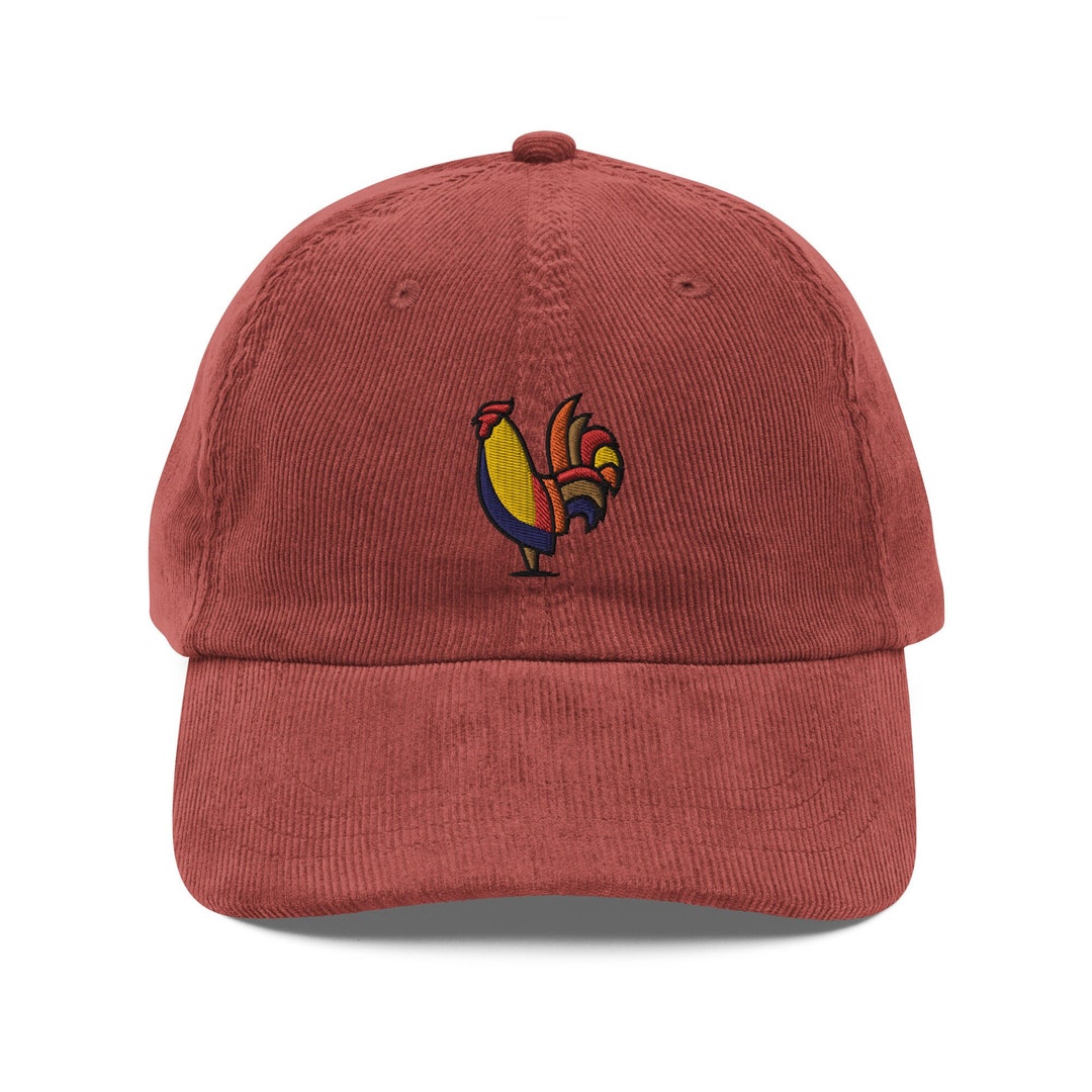 Beautiful Colorful Rooster Vintage Corduroy Cap - Chicken Lover Dad Hat ...