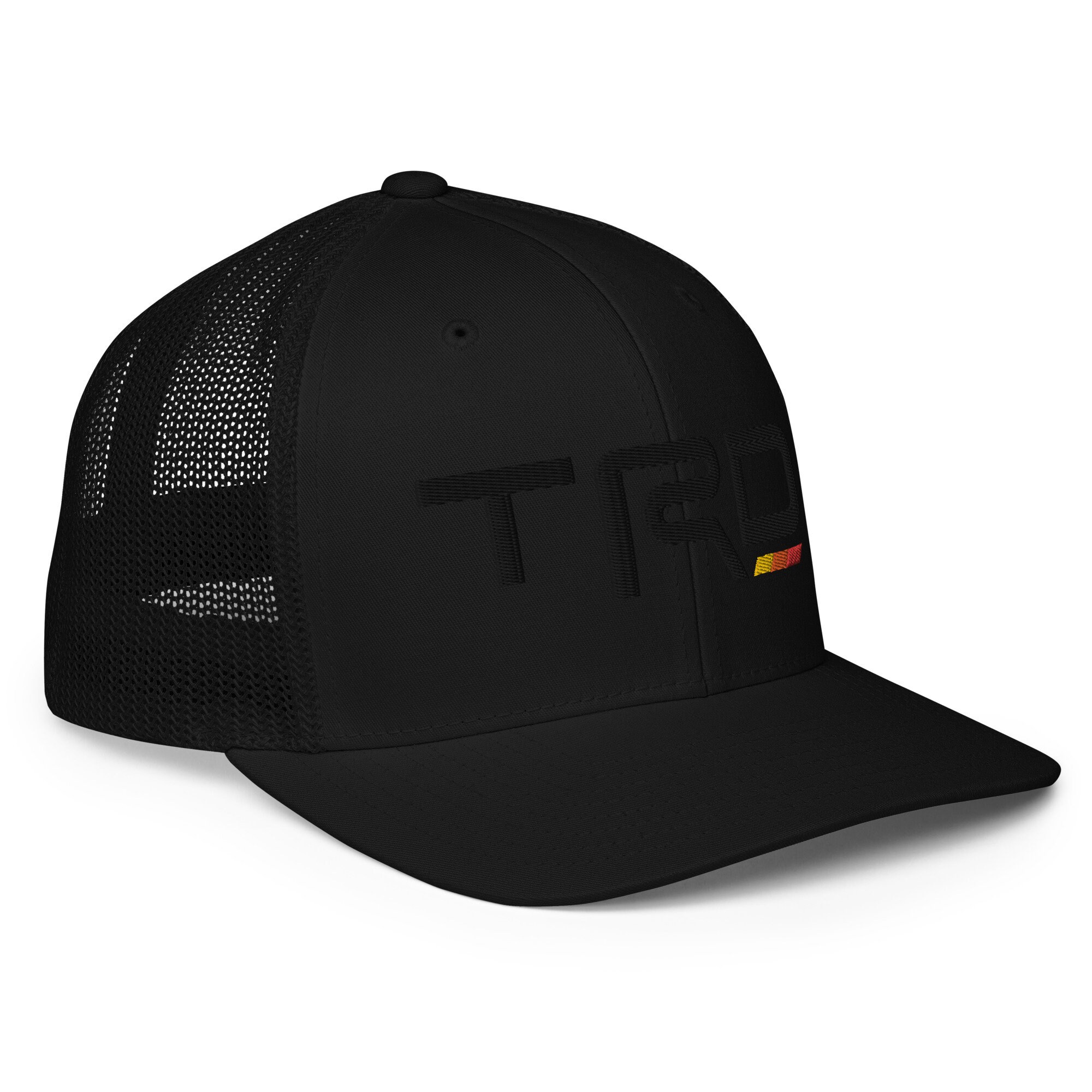 TRD 3D Puff Embroidery Fitted Trucker Cap . TRD HAT - Etsy