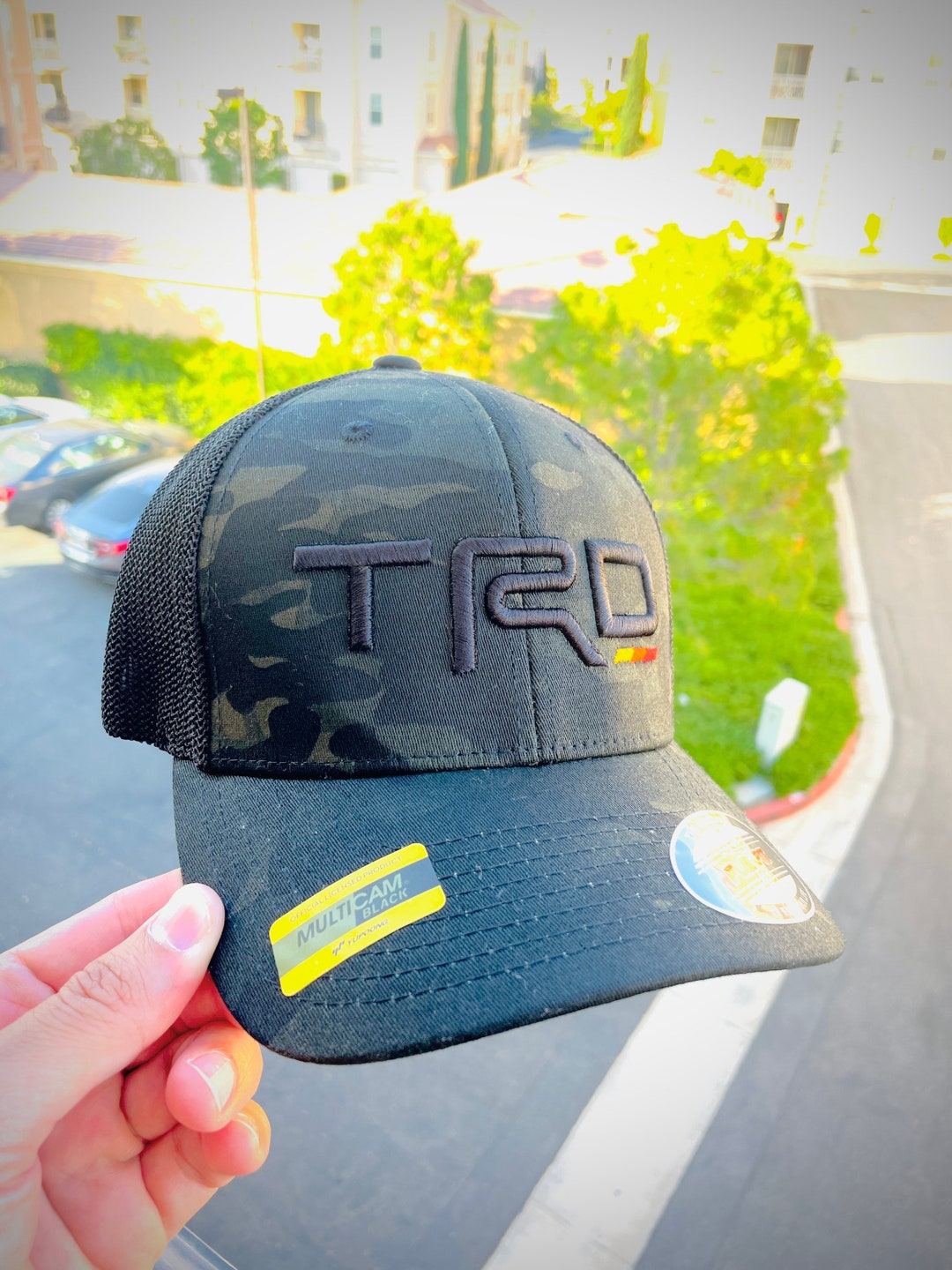 TRD 3D Puff Embroidery Fitted Trucker Cap . TRD HAT - Etsy