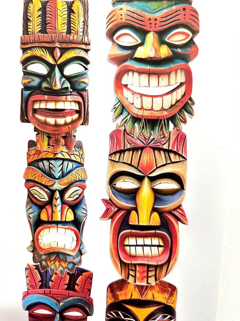 Build a Hawaiian Tiki Pole and Mask Craft and Writing AAPI Activity ...