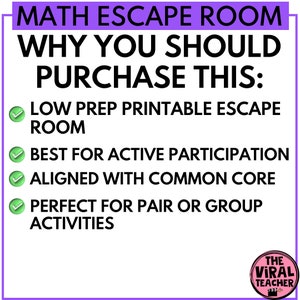 Escape Rooms for Kids Addition and Subtraction Word Problems Within 100 ...