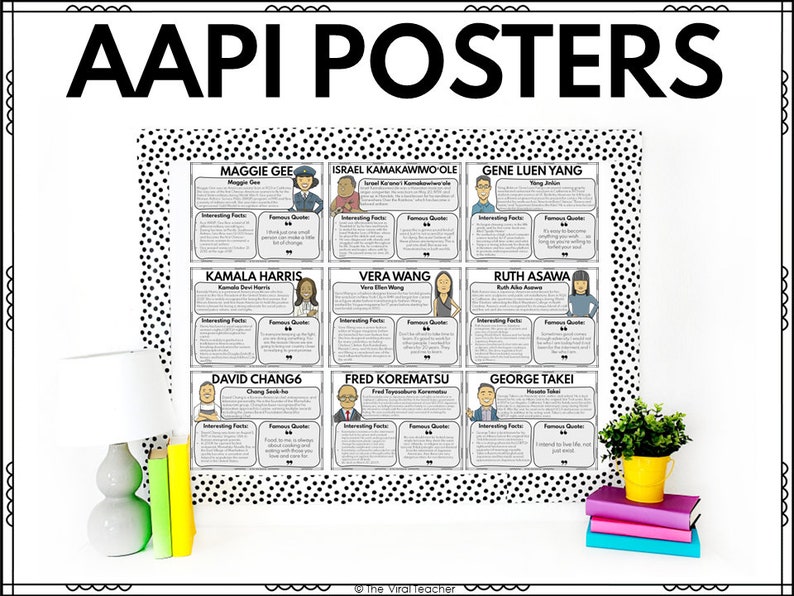 Asian American and Pacific Islander Heritage Month Posters, AAPI ...