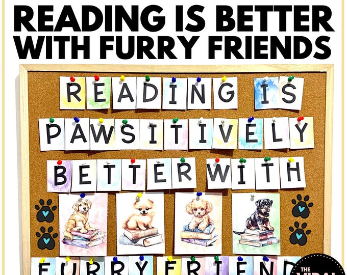 Reading Bulletin Board Kit, Printable Reading Posters, Reading ...