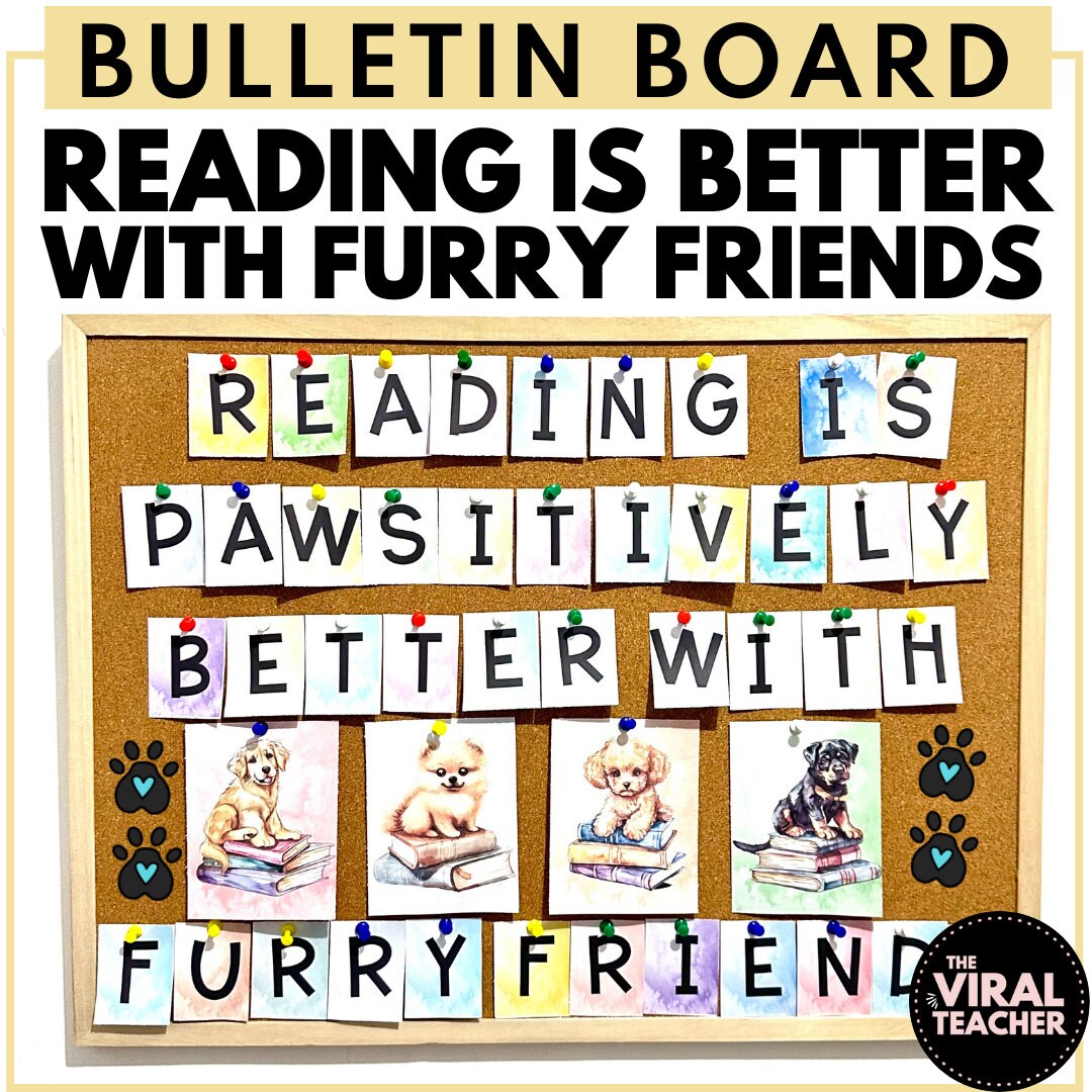 Watercolor Classroom Decor Reading Classroom and Library Bulletin ...