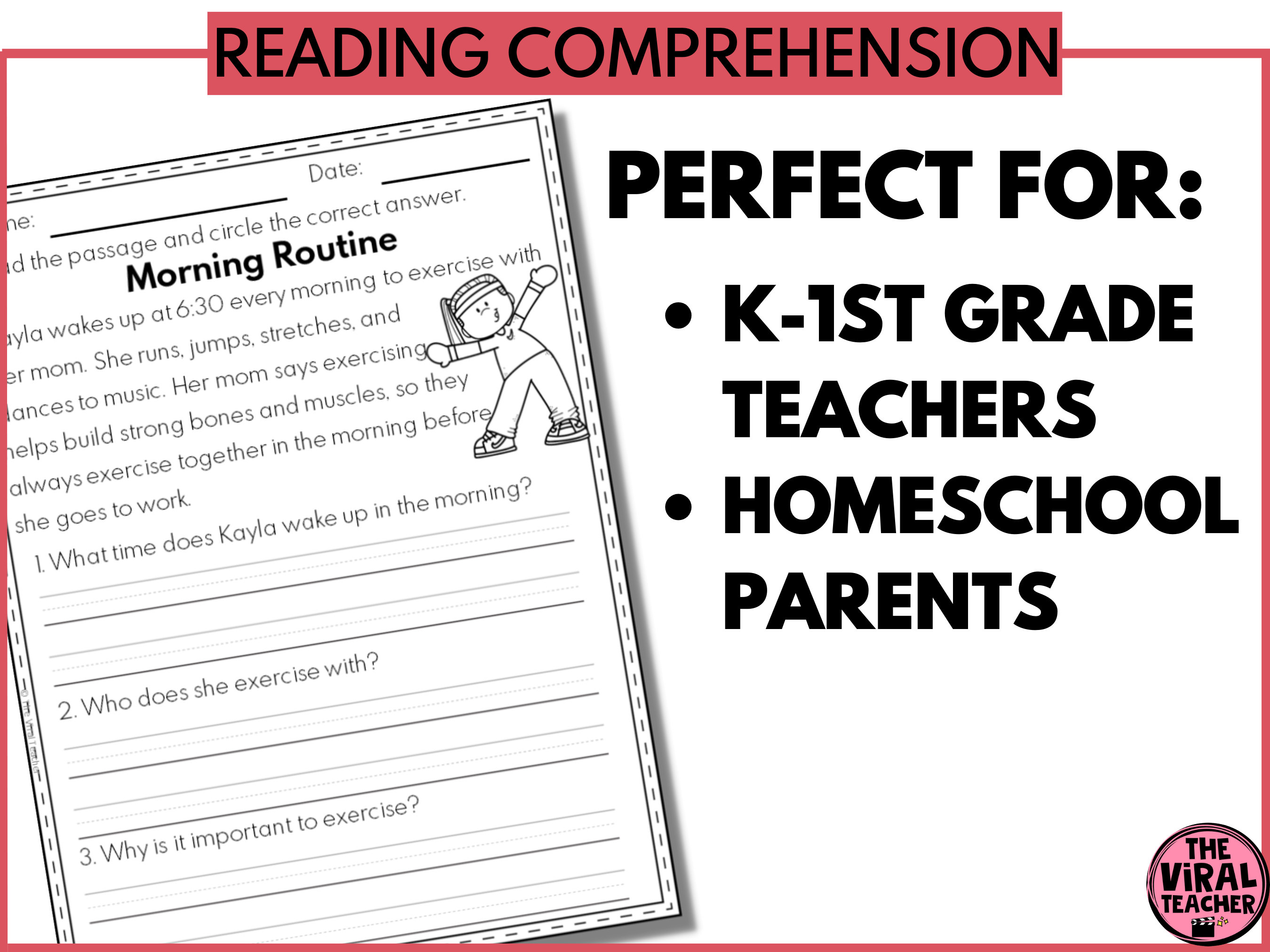Reading Comprehension Short Stories , Storytime Reading Worksheets, 1st ...