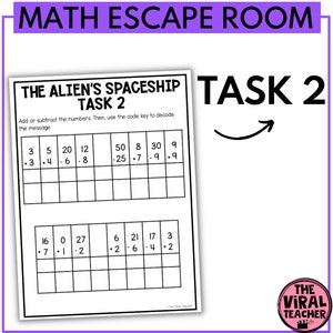 Escape Rooms for Kids Addition and Subtraction Word Problems Within 100 ...