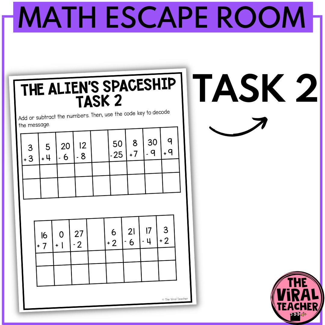 Escape Rooms for Kids Addition and Subtraction Word Problems Within 100 ...