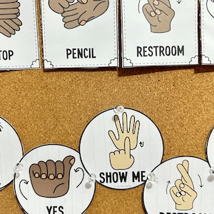 ASL Hand Signal Posters Classroom Hand Signals Classroom Management ...