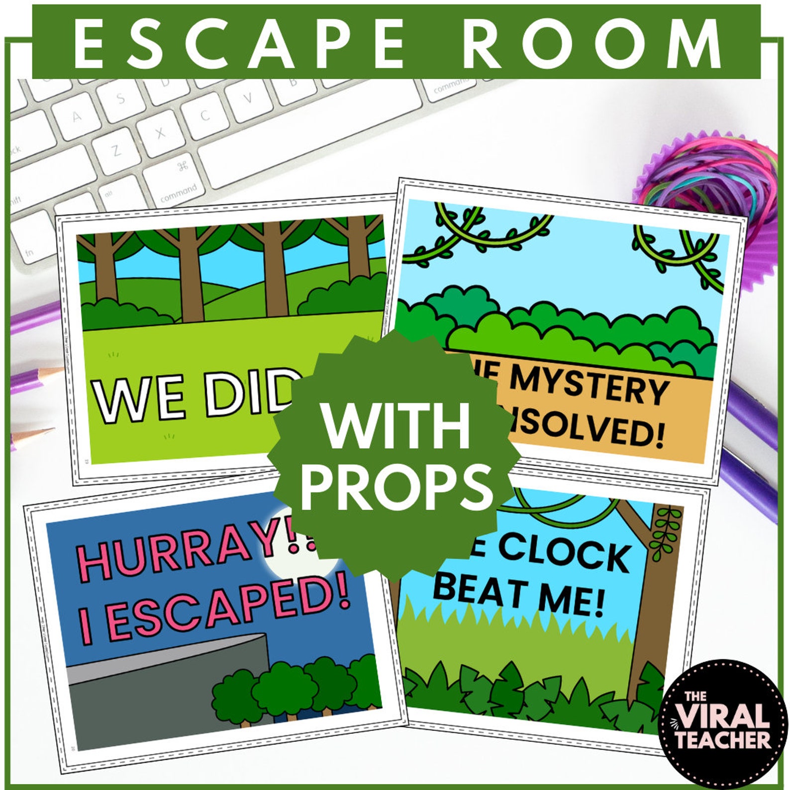 Escape Room for Kids, Jungle Themed Escape Room Printable Puzzle Game ...