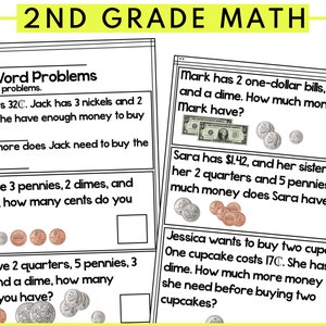 Counting U.S. Dollar Bills and Coins and Solving Money Word Problems ...