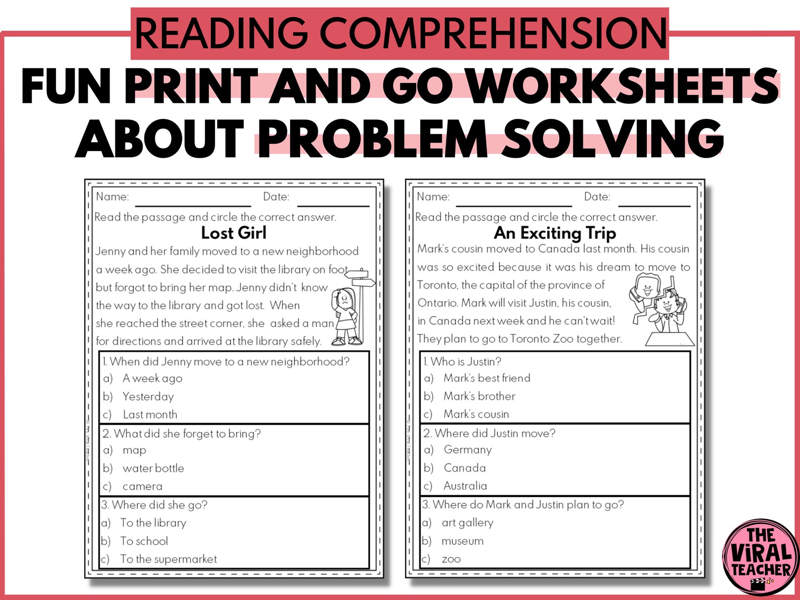 Reading Comprehension Short Stories , Storytime Reading Worksheets, 1st ...
