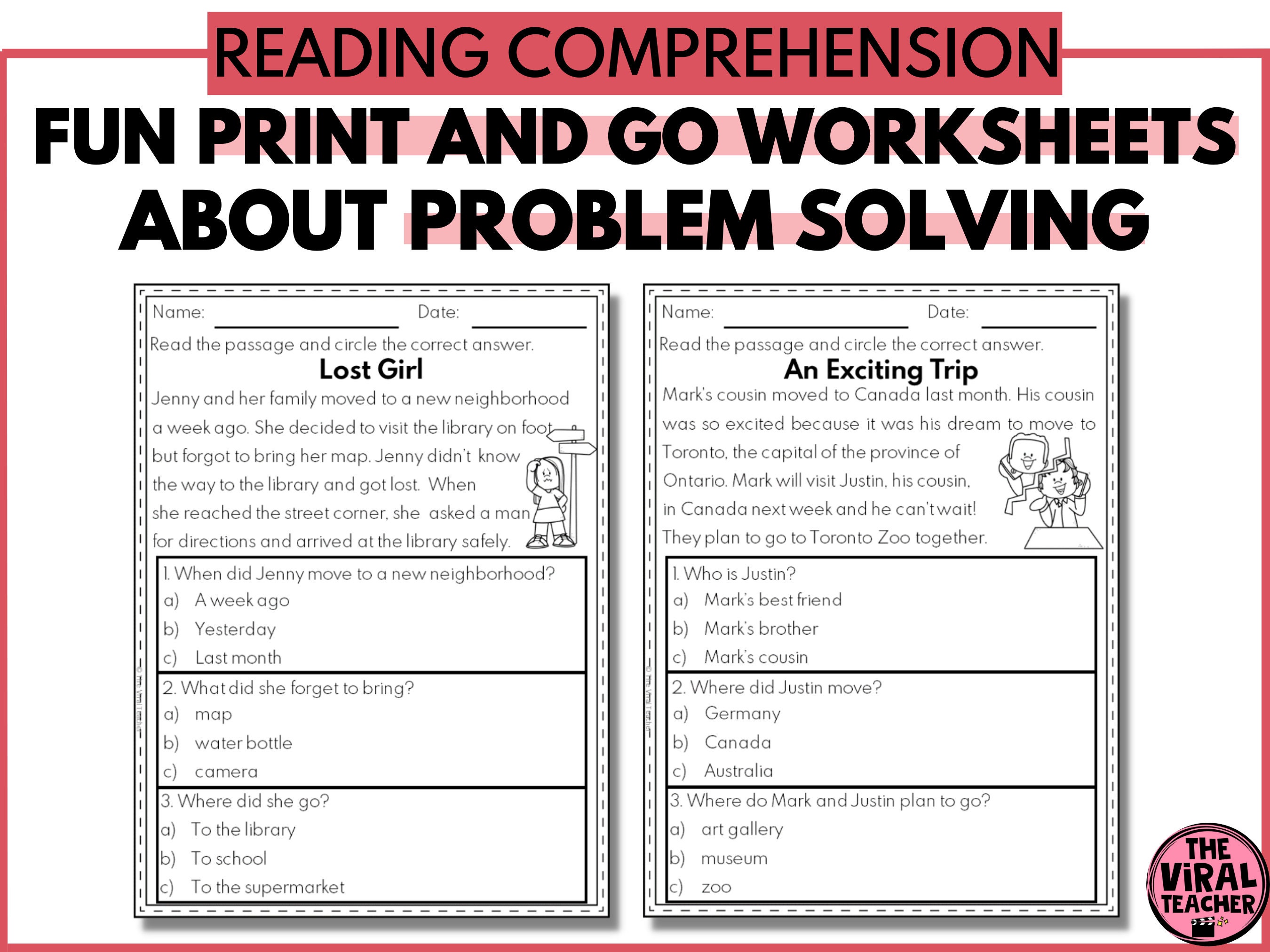 Reading Comprehension Short Stories , Storytime Reading Worksheets, 1st ...