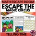 Escape Rooms for Kids Telling and Writing Time to the Hour and Half ...