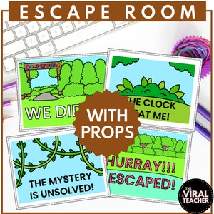 Escape Room for Kids, Camping Themed Escape Room Printable Puzzle Game ...