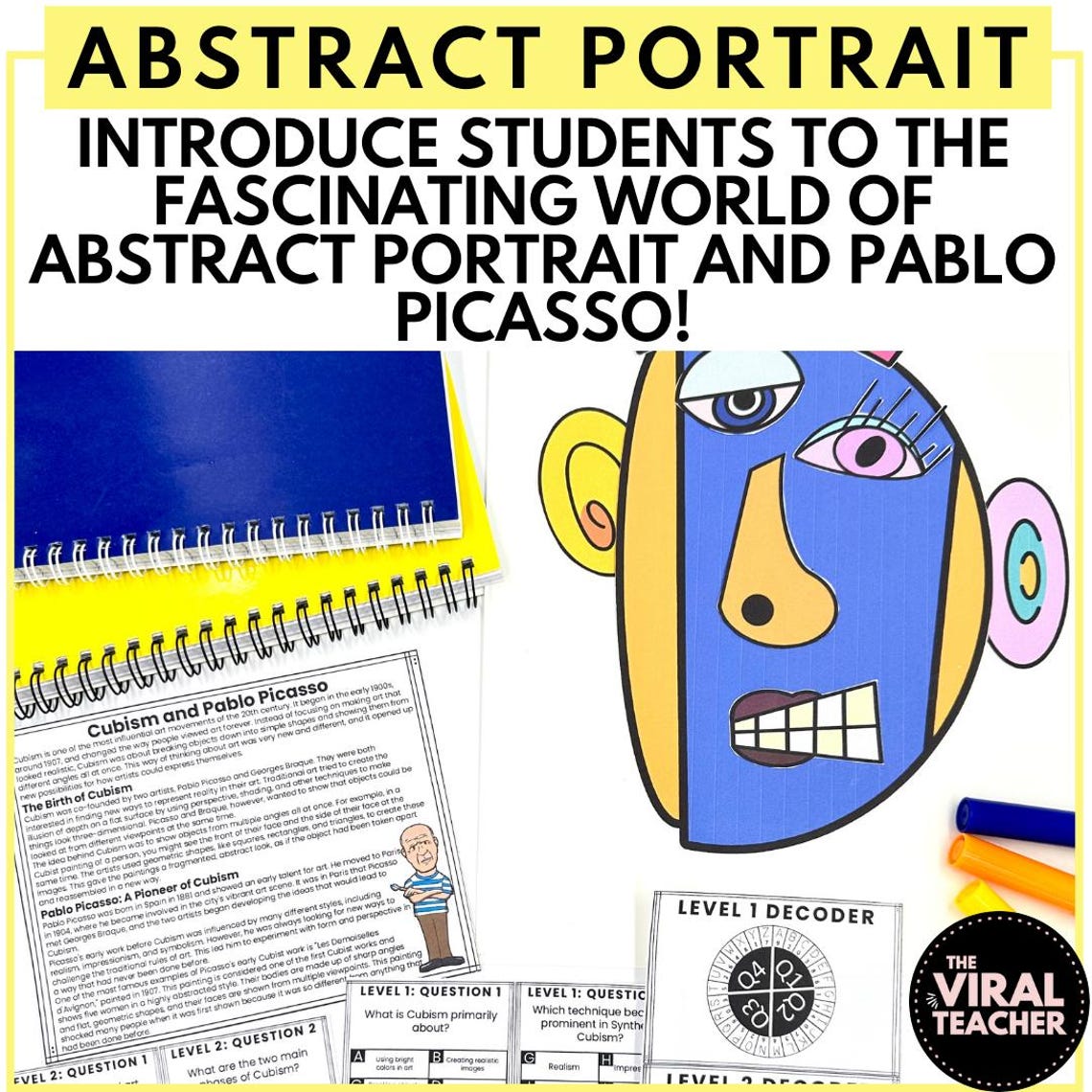 Picasso Face Parts Pablo Picasso Abstract Portrait Art Project and ...