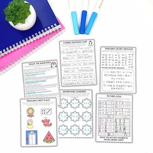 Winter Escape Room Winter Math and ELA for Kids, Printable Winter ...