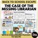 Escape Room for Kids, Back to School Escape Room Printable Puzzle Game ...