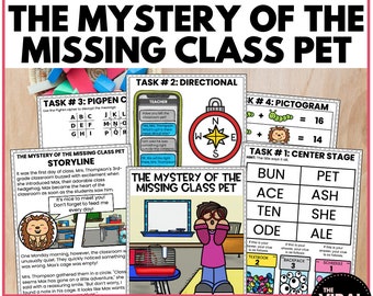 Escape Room for Kids, Back to School Escape Room Printable Puzzle Game ...
