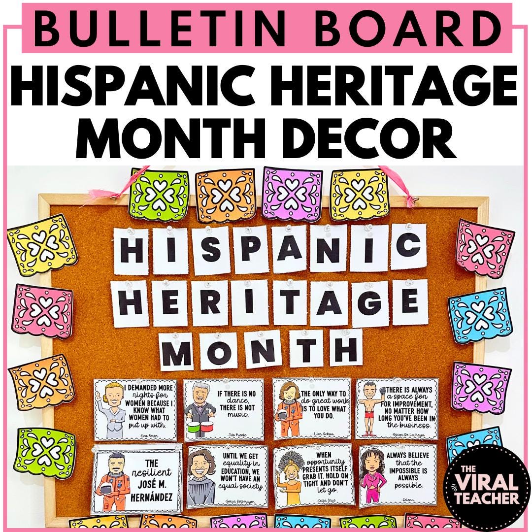 Hispanic Heritage Month Classroom Decor, Hispanic Heritage Month ...